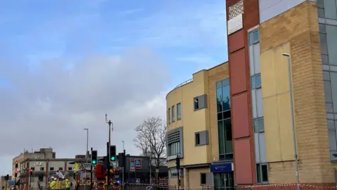 Part of Northampton College building torn off by wind