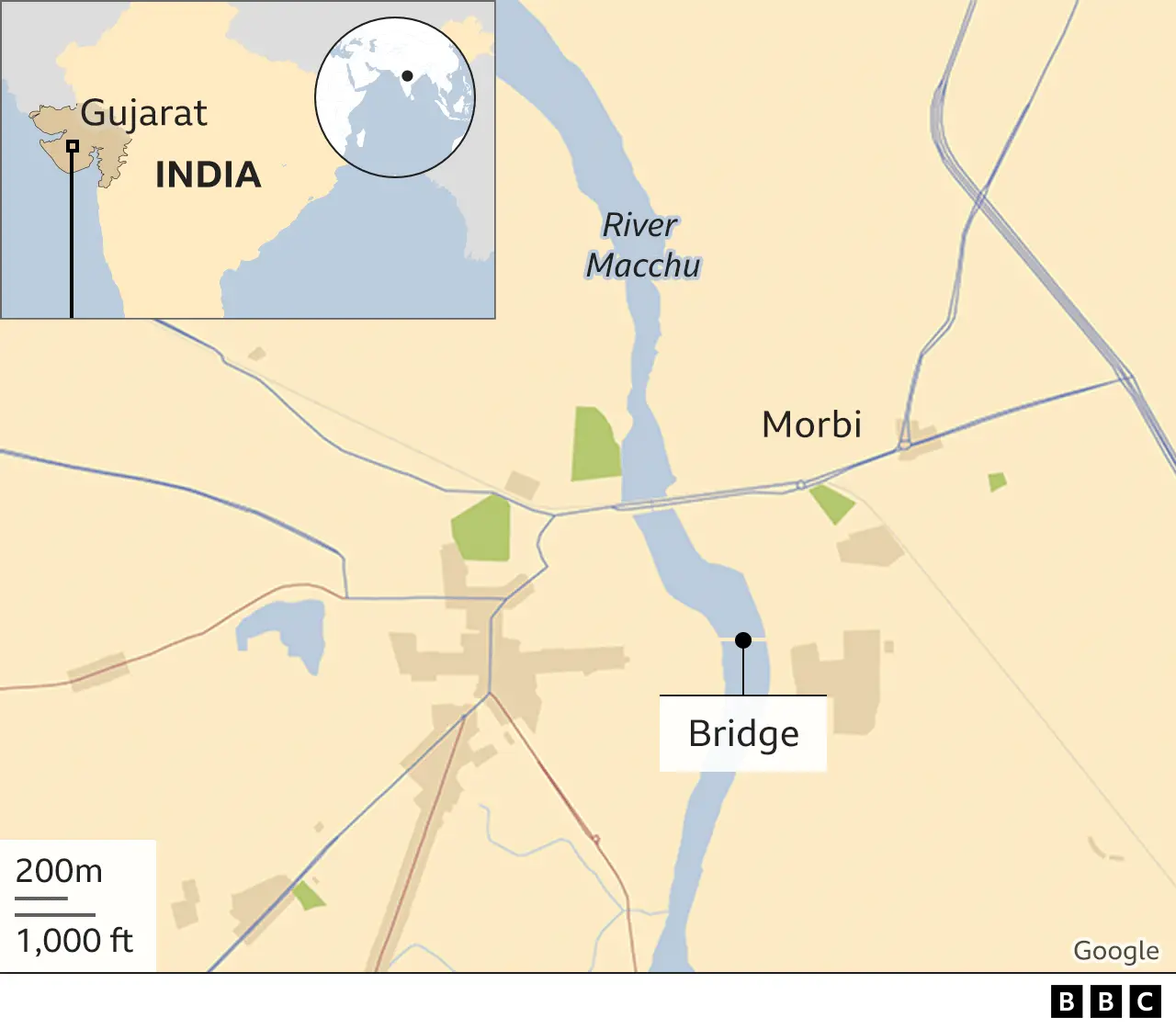 India bridge collapse: Death toll rises to 141, many still missing India bridge collapse: Death toll rises to 141, many still missing
