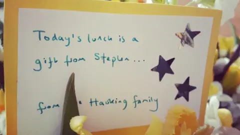 Prof Stephen Hawking's 'gift' for Cambridge charity meal