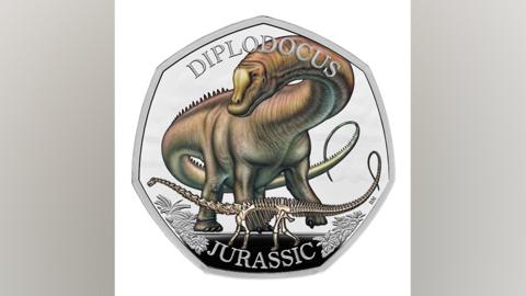 Dinosaur-themed coins unveiled by the Royal Mint - BBC News