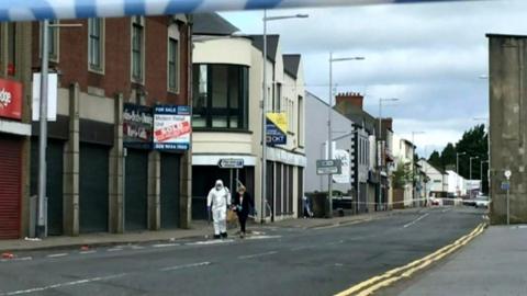 Woman 'critical' after drill attack in Strabane - BBC News