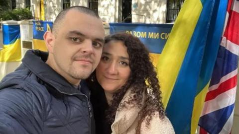 Aiden Aslin makes promise to fiancée over Ukraine return - BBC News