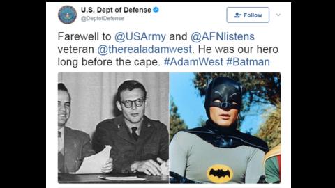 Adam West: TV Batman actor dies at 88 - BBC News