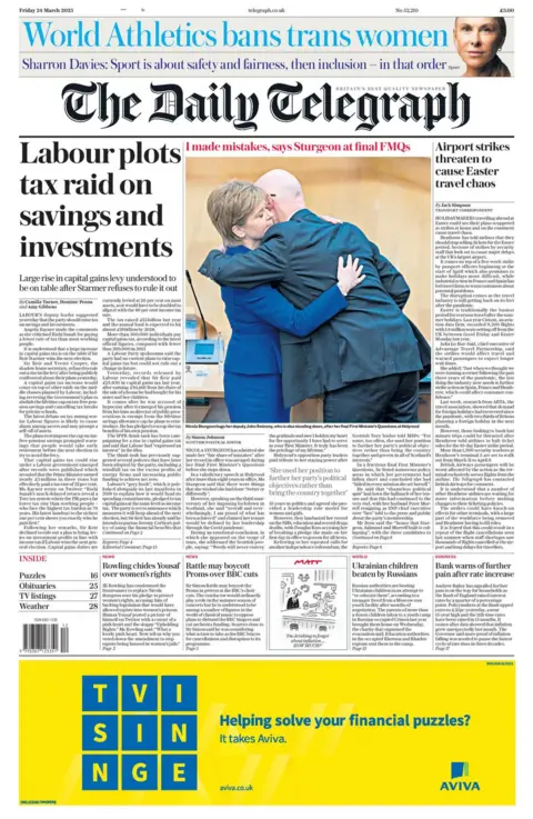 Scotland's papers: Nicola Sturgeon says farewell as First Minister