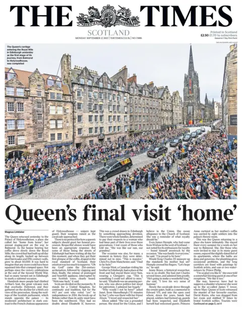 Scotland's papers: The Queen's 'last great journey' across Scotland