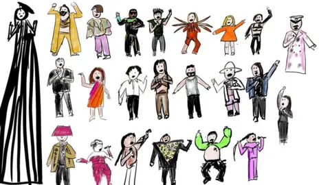 The stress and fun of sketching Eurovision