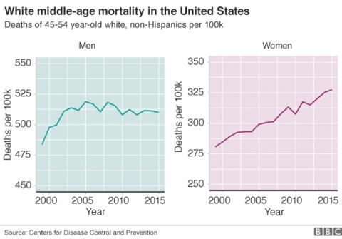 Are America’s whites really dying faster? - BBC News