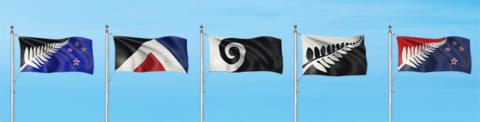 New Zealand chooses new flag as preliminary winner - BBC News