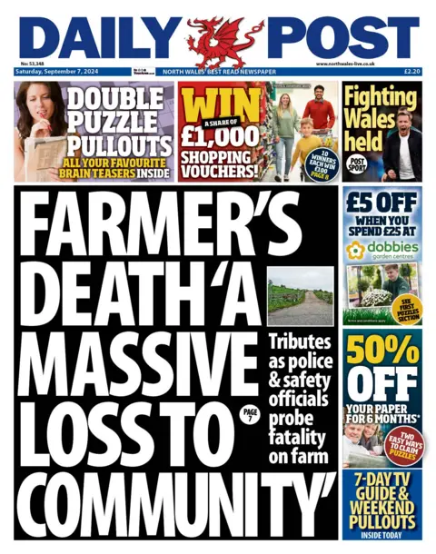 Wales' papers: Crash driver drove at 128mph