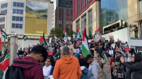 Hundreds take part in Birmingham Gaza conflict rally