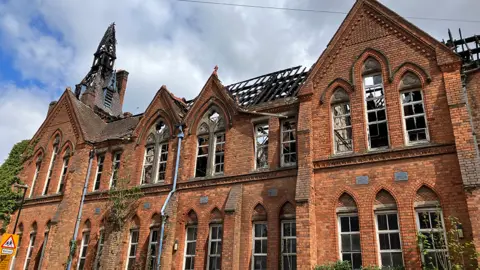 Two boys arrested after fire at disused Birmingham school