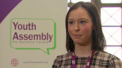 Northern Ireland Youth Assembly has first sitting at Stormont - BBC News