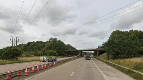Car driver killed in M54 crash with lorry near Brewood