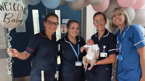 Baby born at Macclesfield Hospital after three-year Covid closure