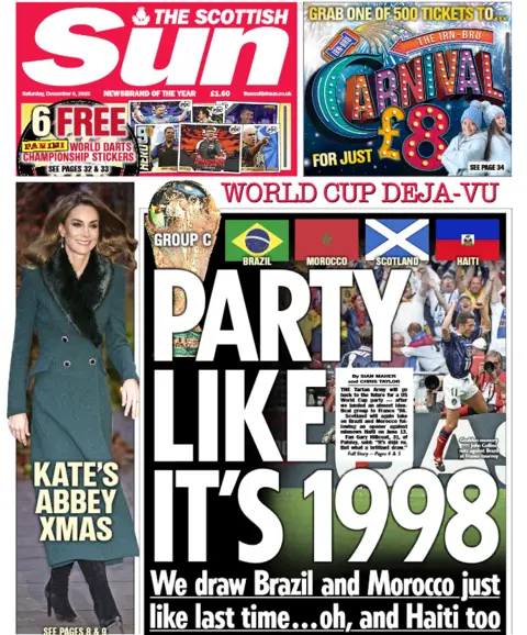 Scotland's papers: World Cup draw brings spirit of 1998