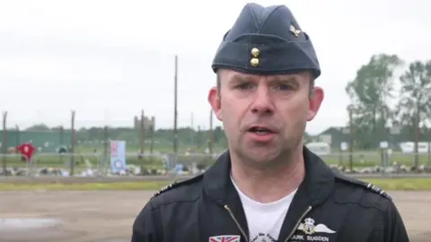 Spitfire crash pilot : BBMF commanding officer pays tribute