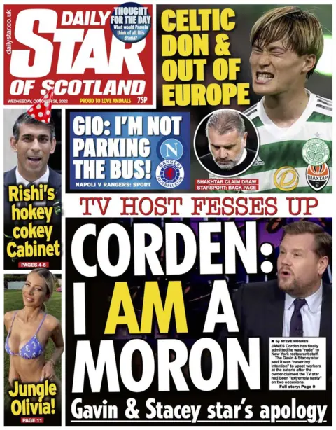 Scotland's papers: Sunak's pledge to 'fix mistakes' and big names return