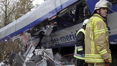 Germany train crash: Several killed near Bavarian town of Bad Aibling ...