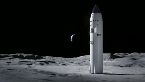 Nasa names companies to develop Moon landers for human missions - BBC News
