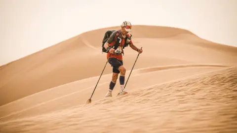 Marathon Des Sables: Man becomes oldest Briton to finish Sahara race