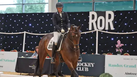 King's former racehorse retrained for new career in dressage