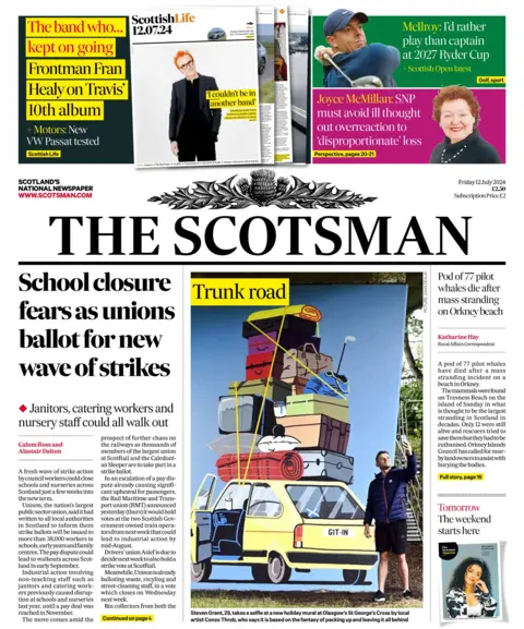 Scotland's papers: Two-child benefit cap and ScotRail timetable cuts