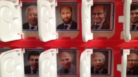 Norfolk councillors replace dinosaurs in 'Guess Who?' game