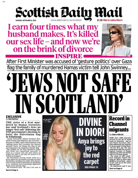 Scotland's papers: Scottish Jews 'don't feel safe' and public sector ...