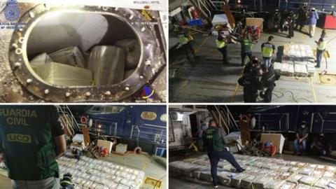 Huge cocaine haul seized in tugboat in Atlantic - BBC News