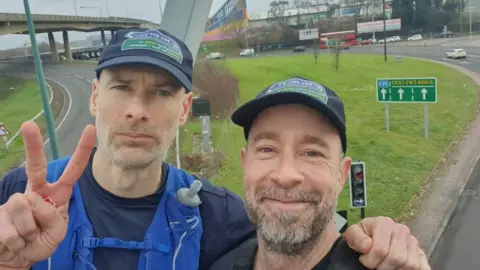 Dad completes charity run along entire length of M1