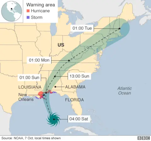Hurricane Nate: New Orleans braces for storm