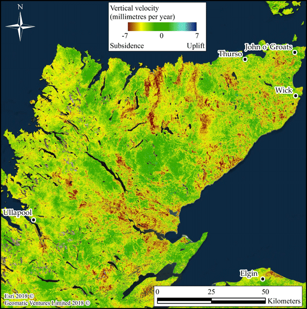 Map records UK's small ups and downs - BBC News