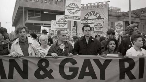 Manchester's LGBTQ history: Photos showcase 'iconic moments' - BBC News