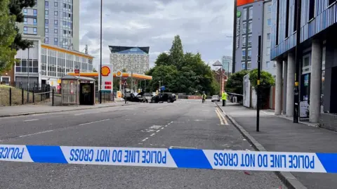 Two in hospital after two-car Birmingham crash