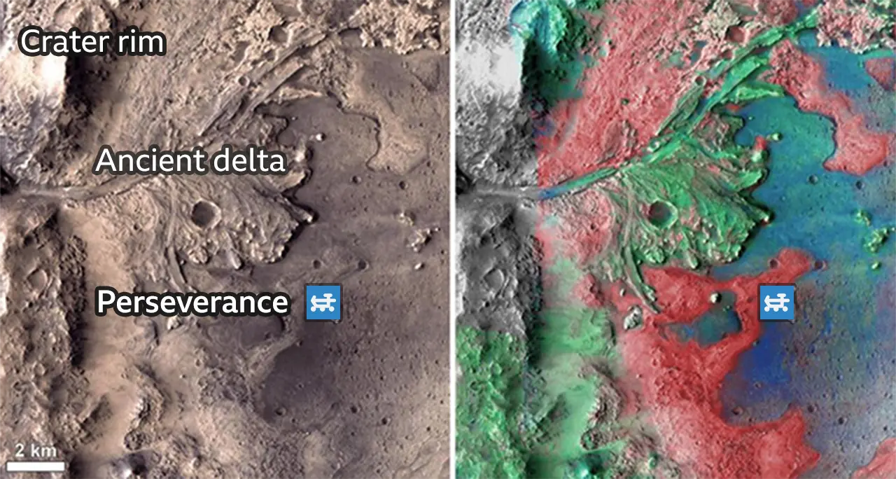 Nasa's Perseverance Mars rover finds its 'baseline' rocks