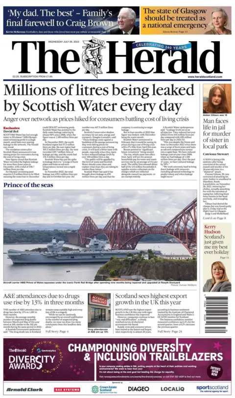 Scotland's papers: 'Depraved' murderer and ScotRail fares warning
