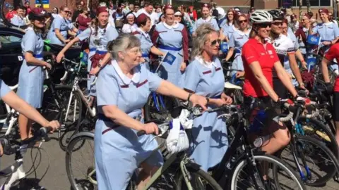 Sheffield Call The Midwife bike ride for maternity unit