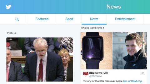 Twitter launches 'engaging' new homepage - BBC News