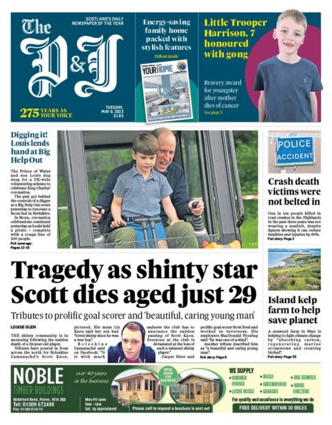 Scotland's papers: King's heartfelt thanks and Cherry's legal threat ...