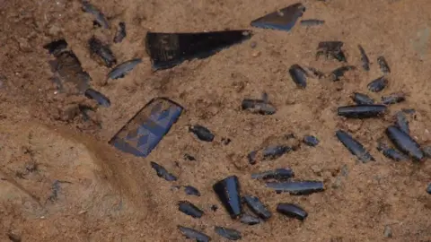 Beads from Isle of Man Bronze Age jet necklace to go on display