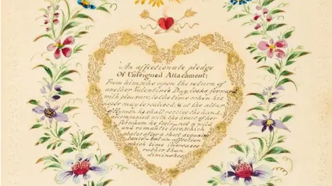 Valentines letter from 1818 sells for £1,300