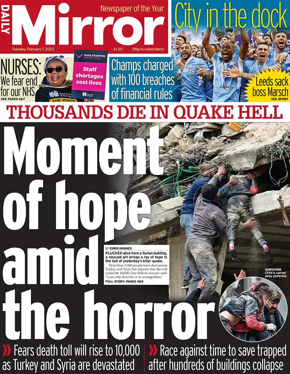 'Saved from hell' after 'biggest quake in 84 years'