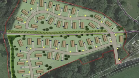 Campsite lodges near Slade Brook waterfalls rejected