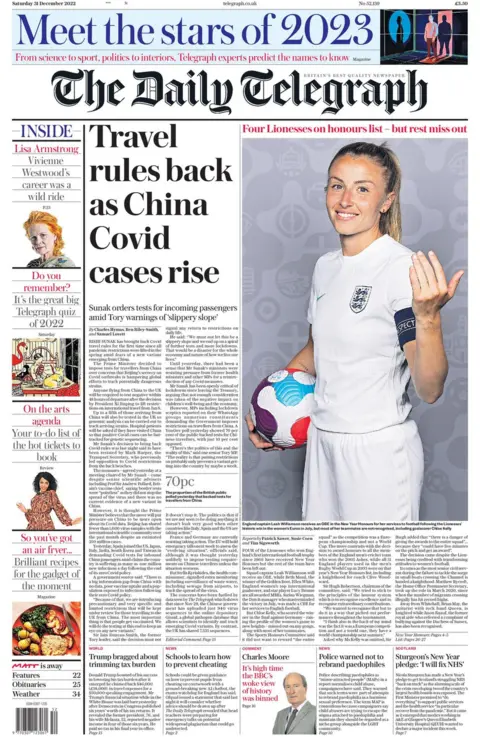 Scotland's papers: Flooding alert and China Covid tests
