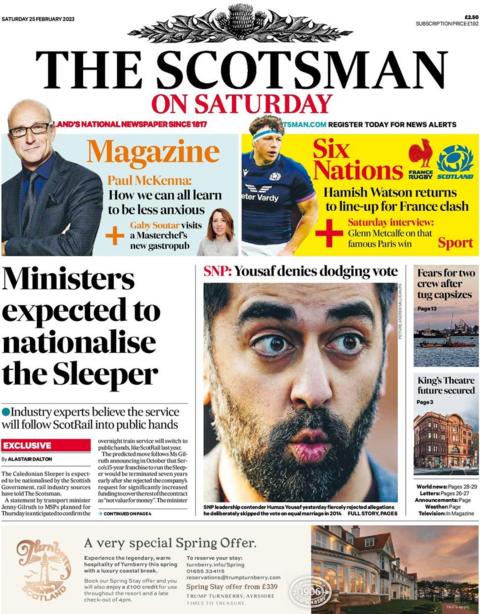 Scotland's papers: Horror on the Clyde and man cleared of hunt death ...