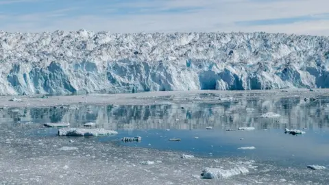 Frozen Planet: Filming climate change in action on an Arctic glacier