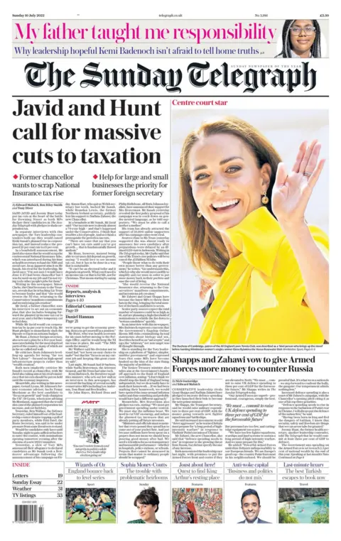 Scotland's papers: PM candidates in tax row and 'TRNSMELT'