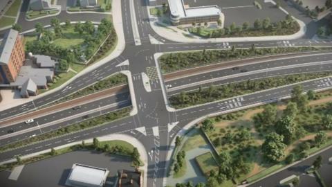 Hull A63 Castle Street scheme: Huge tents erected for exhumation - BBC News