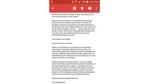 Toronto orchestra closed after fat-shaming singers - BBC News