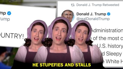 Randy Rainbow made his name satirising Trump - now what? - BBC News